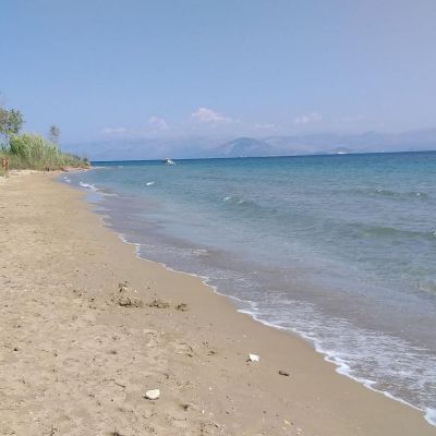 Skaloma beach II 🏖️ île de Corfou, Grèce - caractéristiques détaillées ...